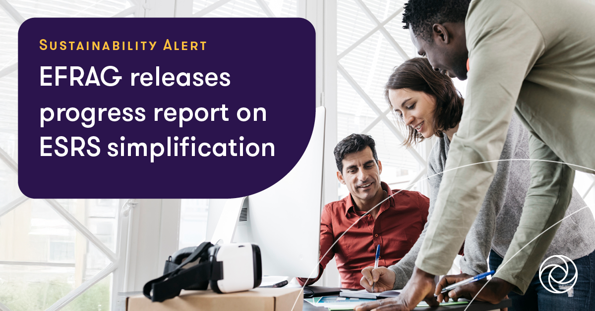 EFRAG releases progress report on ESRS simplification | Grant Thornton insights